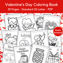 Valentine's Day Coloring Book For Kids {30 pages} – Money Minded Mom Shop